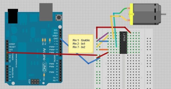 أردوينو الدرس السادس عشر التحكم باتجاه وسرعة دوران محرك Dc Motor 